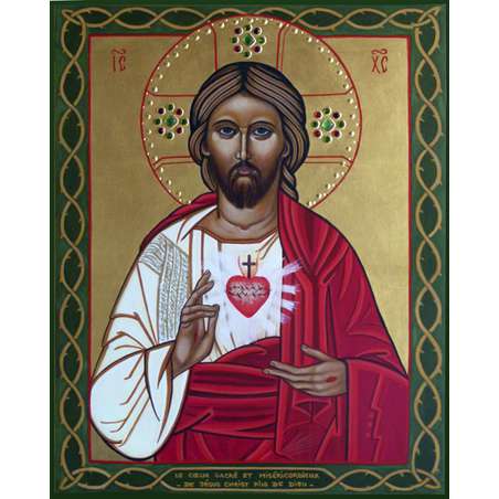 Religious icon: Sacred and Merciful Heart of Jesus - Christian shop
