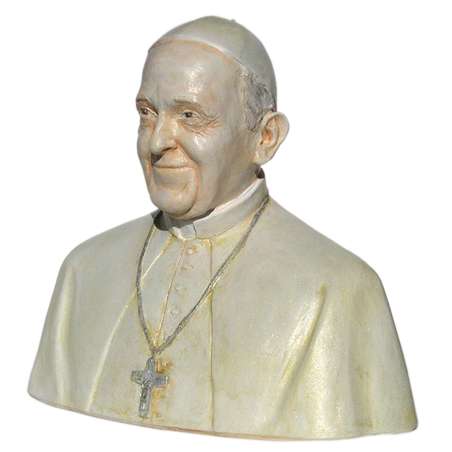 Bust of Pope Francis - Sale religious statues, Christian shop